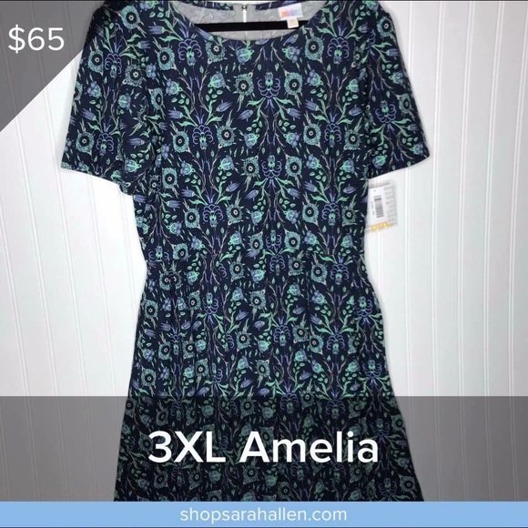 LuLaRoe | Dresses | Lularoe Amelia 3x | Poshmark
